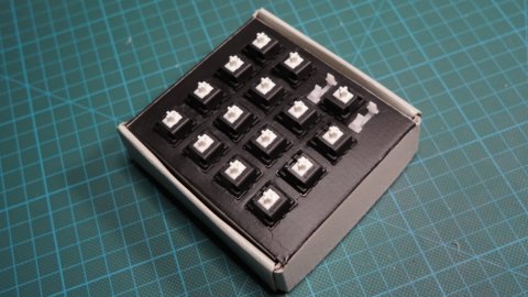 The cardboard keyboard case